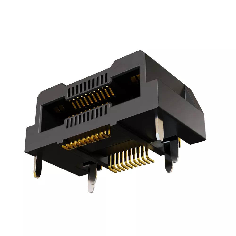 0.5mm Pitch DIL Horizontal Socket - F11-11102042R - Harwin