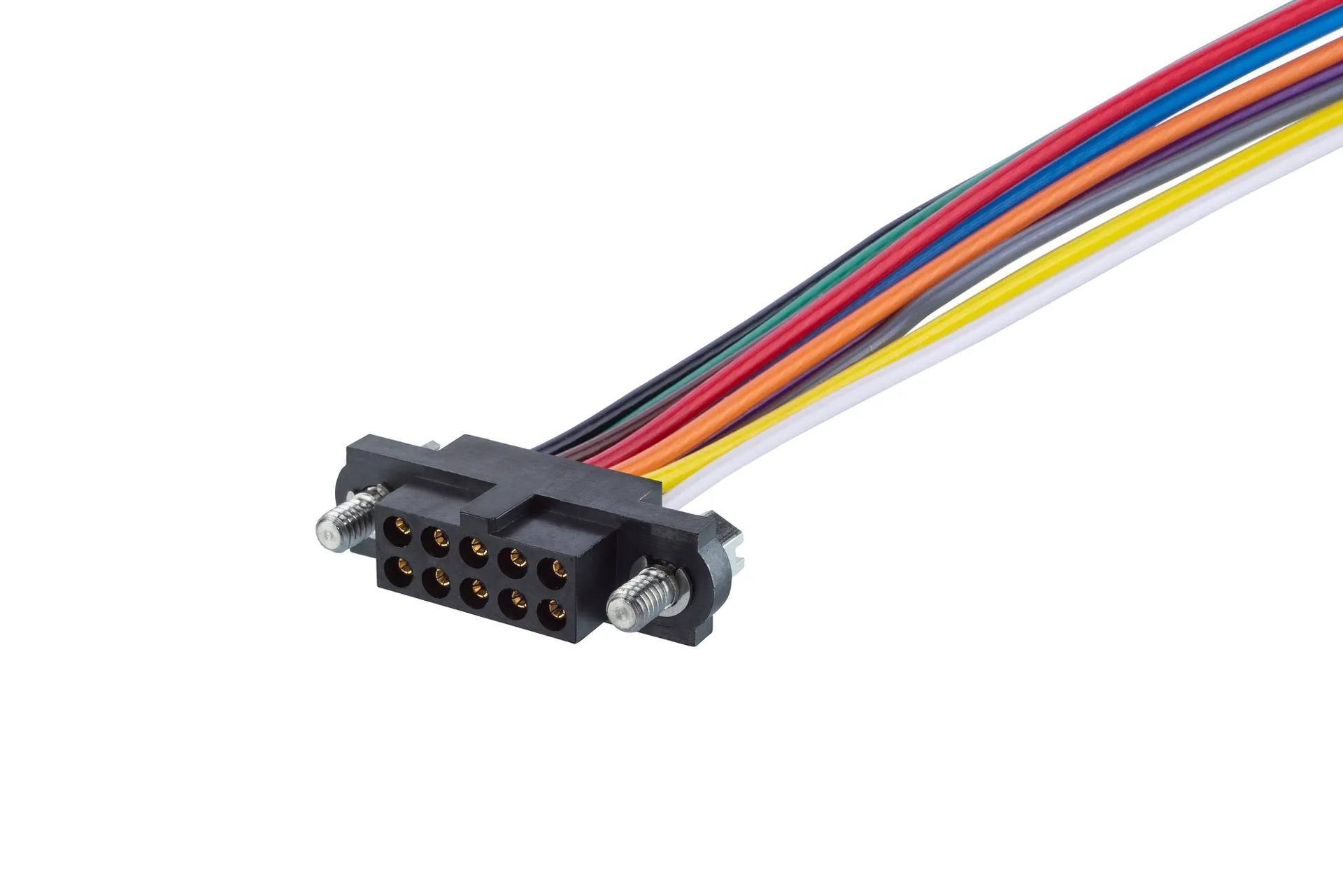 Datamate Female Cable Assy - M80-FB12068F1-0450L - Harwin